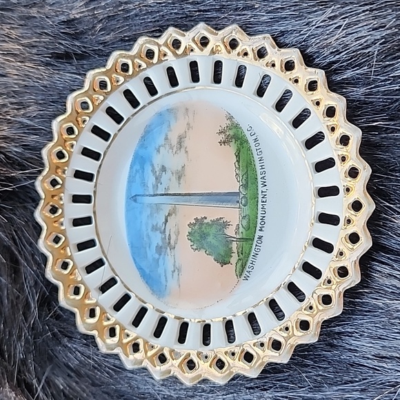 VINTAGE CERAMIC State PLATE | Accents | Washington Monument Washington ...